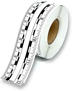 Amazon.com: Ruler – Adhesive Backed Decal on a Roll – Fractional/Metric ...