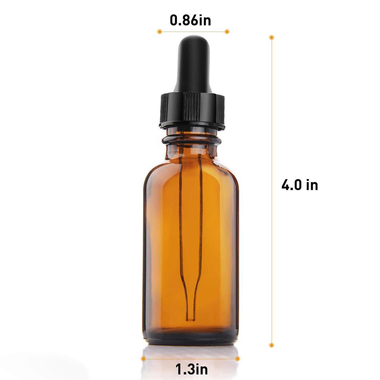Amber Glass Bottles for Essential Oils with Glass Eye Dropper 30 ml (1oz) for... 812227030124 | eBay