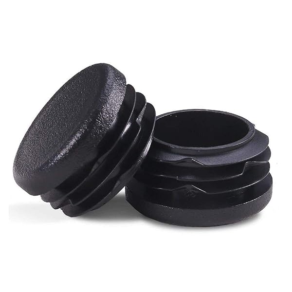 OGC (10 Pack) - 1 Inch OD Round Black for Plastic Plugs by Cap Cover ...