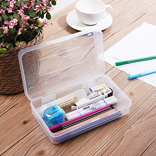 Large Capacity Pencil Box, Clear Multi Purpose Pencil Box, Durable ...