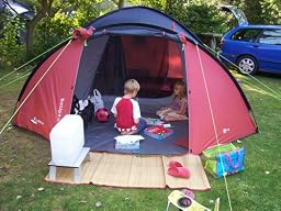 Scafell Rock Eclipse Six Man Family Tent - Red Clay/Charcoal: Amazon.co ...