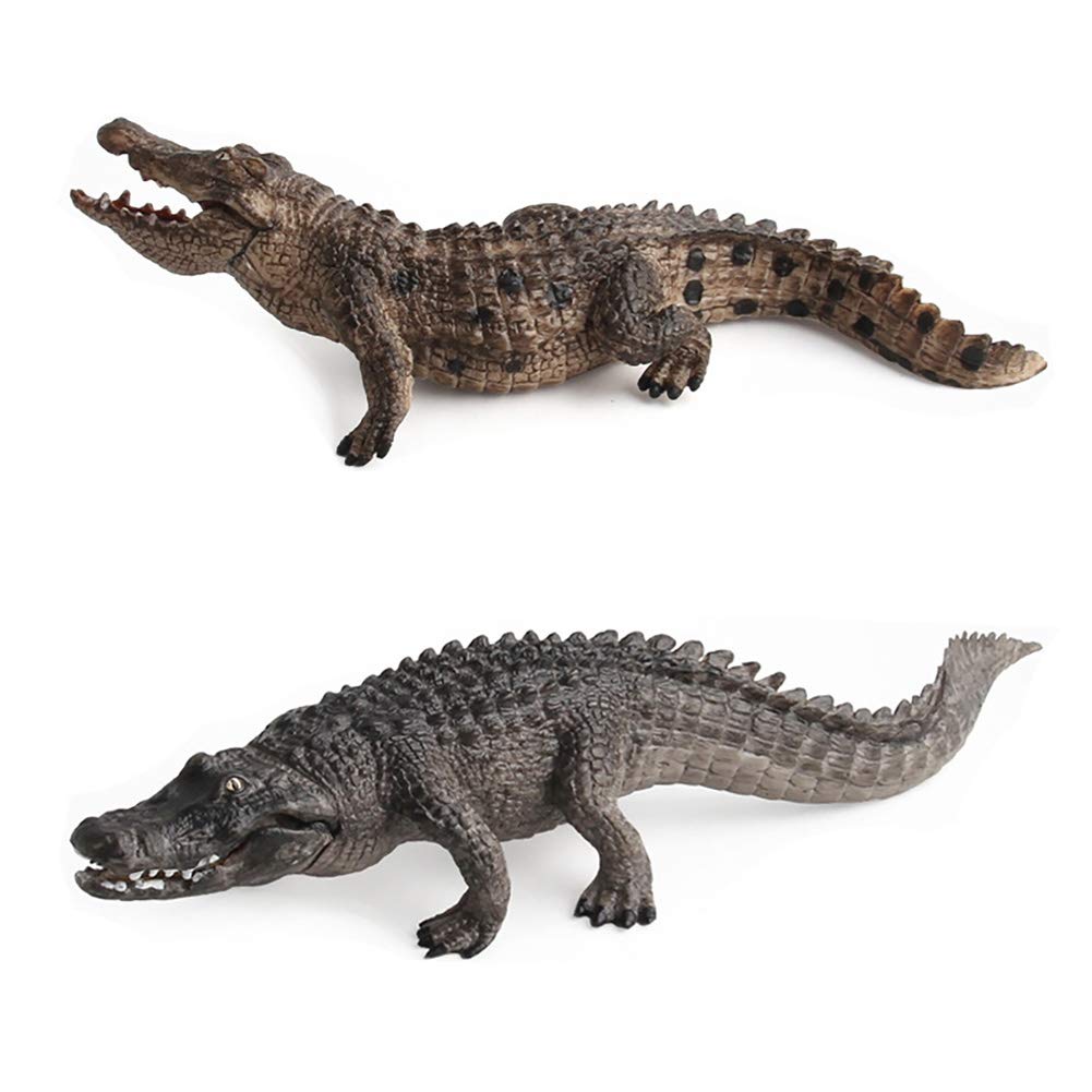 Mua 2 Pcs Simulated Crocodiles Model Figure Toy, Realistic Alligator ...