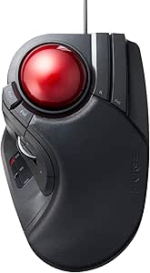 Amazon.com: ELECOM Wired Finger-operated Large size Trackball Mouse 8 ...