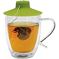 Amazon.com: Primula Double Wall Glass Mug and Tea Bag Buddy ...