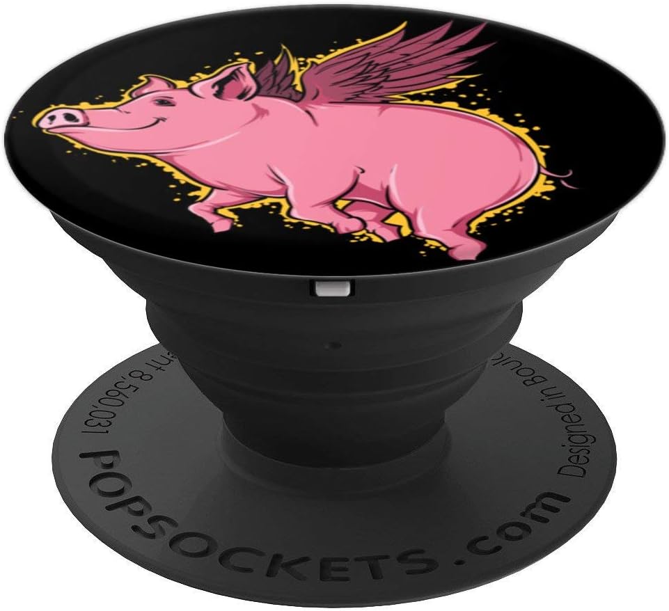 Amazon.com: Flying Pig PopSocket - Pigs Fly Pop Sockets - Iconic