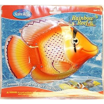 Amazon.com: Swim Ways Rainbow Reef Swimming Fish Pool Toy Blue & Pink ...