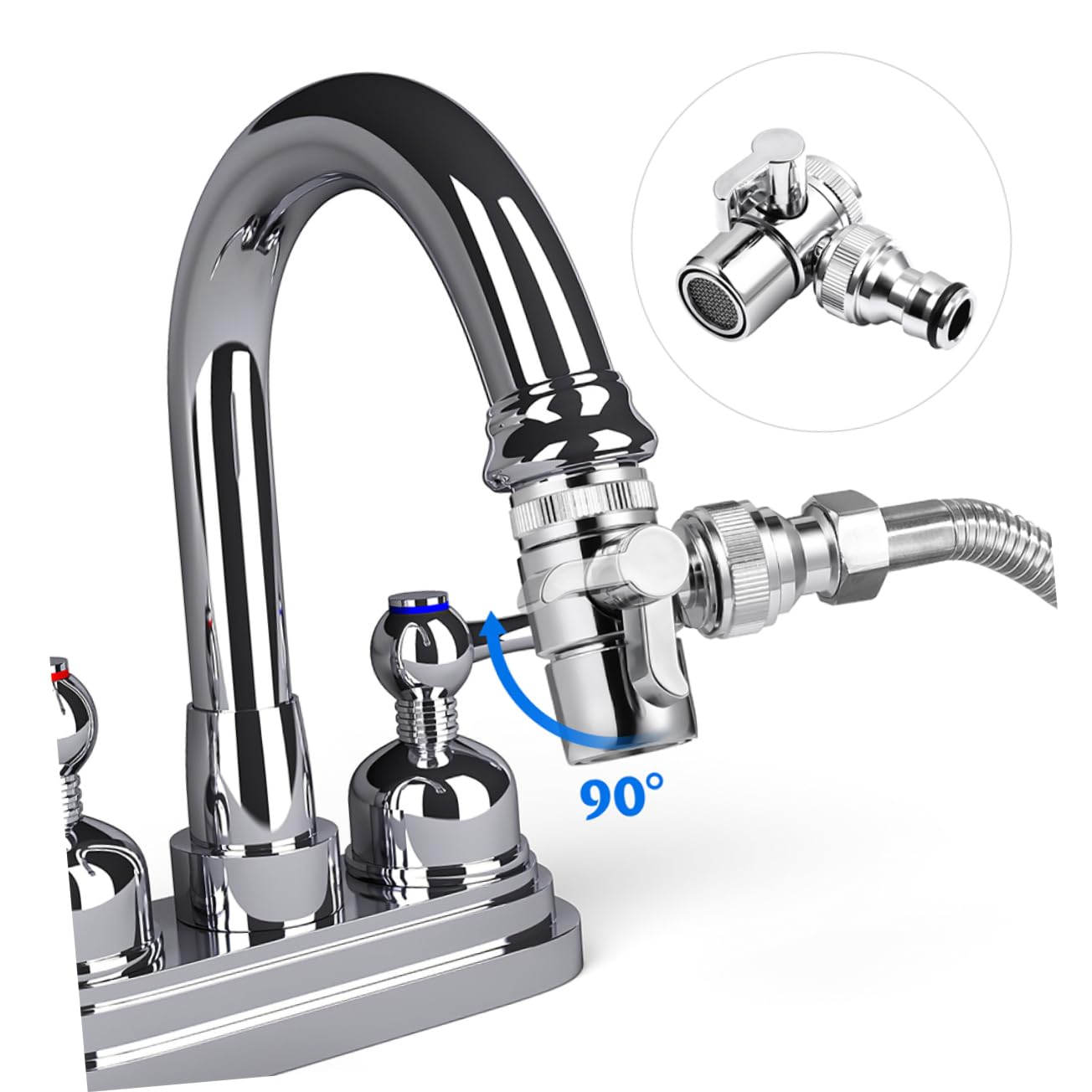 DRESSOOS Water Inlet Adapter Auto Washing Machin Accessories Snap ...