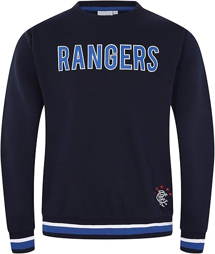Rangers FC Official Football Gift Mens Crest Sweatshirt Top: Amazon.co ...