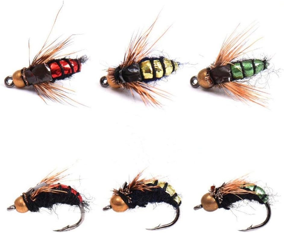 JasCherry 40pcs Fishing Lure Bionic Hooks – High Simulation Flies Fish ...