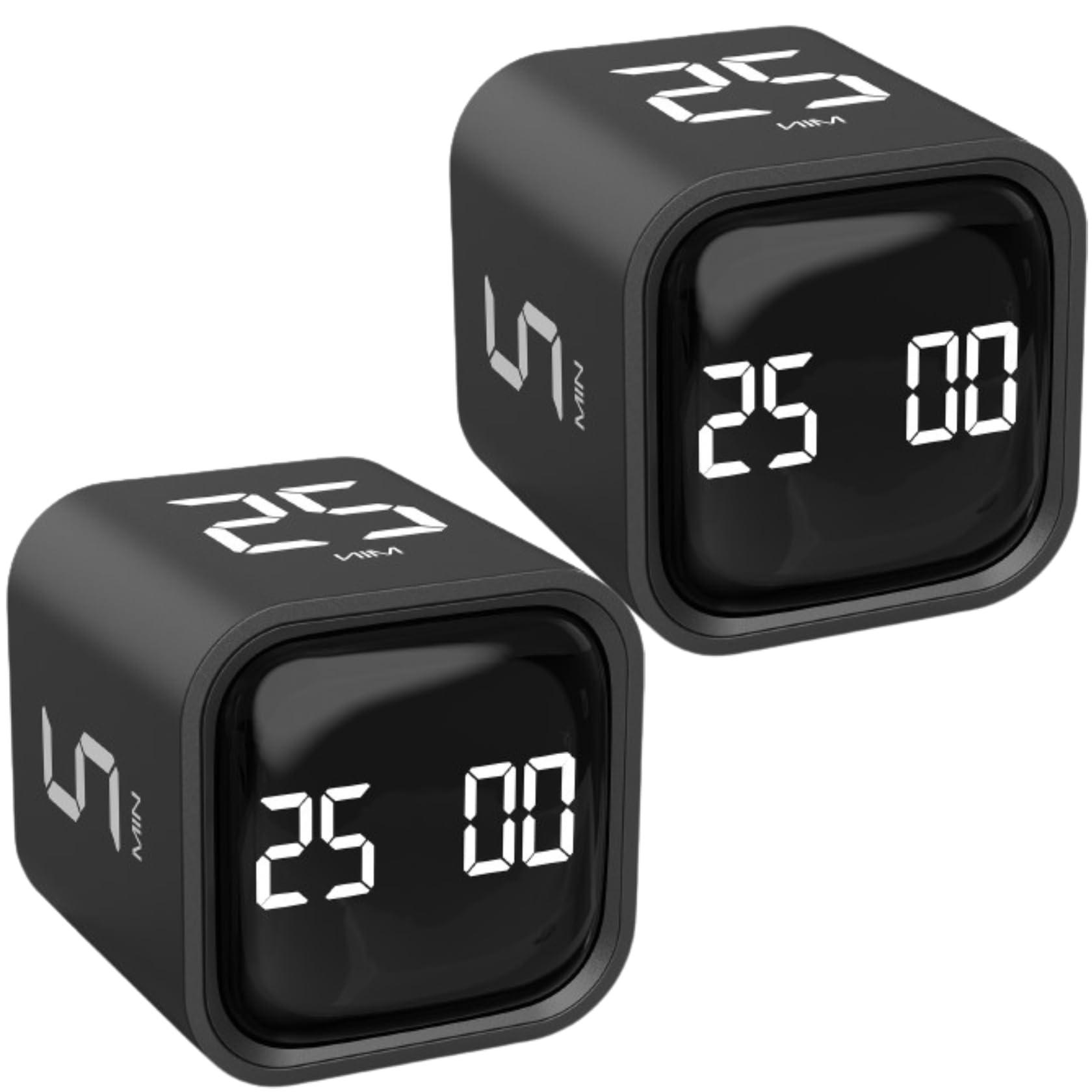 Rotating Pomodoro Timer 5 25 10 50 Minutes Preset Desk Productivity Timer Flip Timer Cube