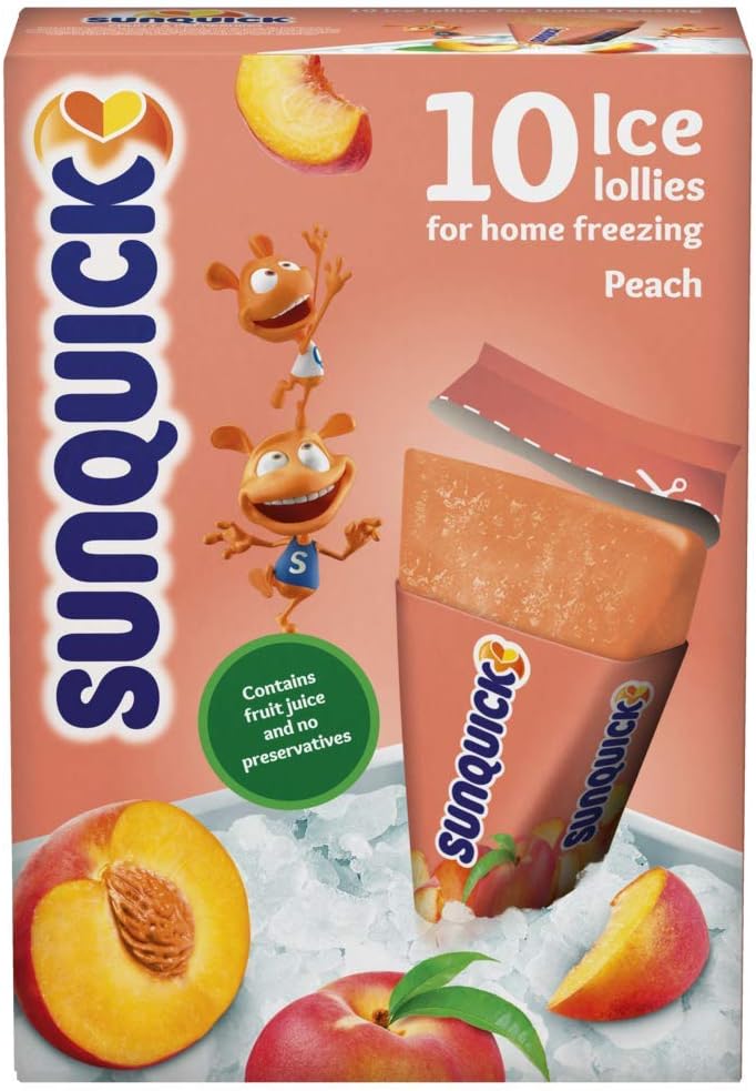 Sunquick Peach ice lollies for Home Freezing, 12 boxes 083800: Amazon ...