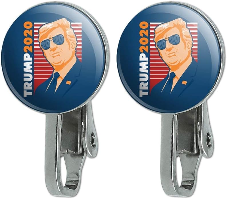 Amazon.com: GRAPHICS & MORE Gold Trump 2020 Novelty Clip-On Stud ...