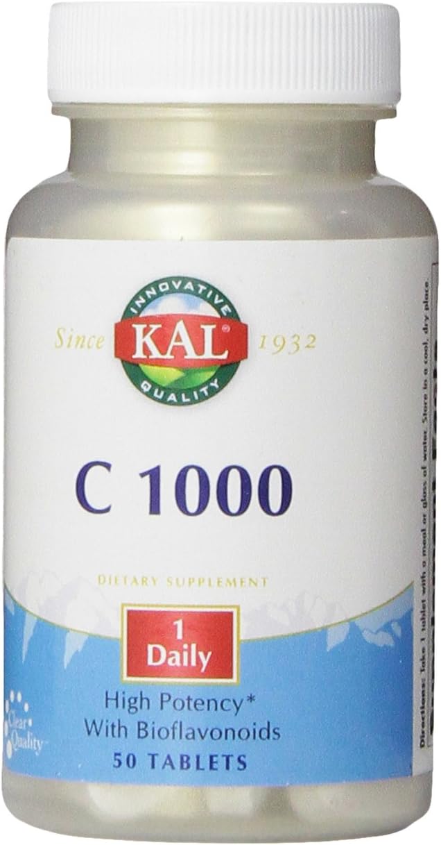 Amazon.com: KAL C-1000 Tablets, 1000 mg, 50 Count: Health & Personal Care