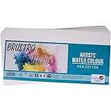 Brustro Artists Watercolour Paper, 200 GSM, A3 Size, 25% Cotton CP, 5 ...