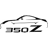 Amazon.com: Expressive Vinyls Nissan 350Z Outline Car Window Sticker ...