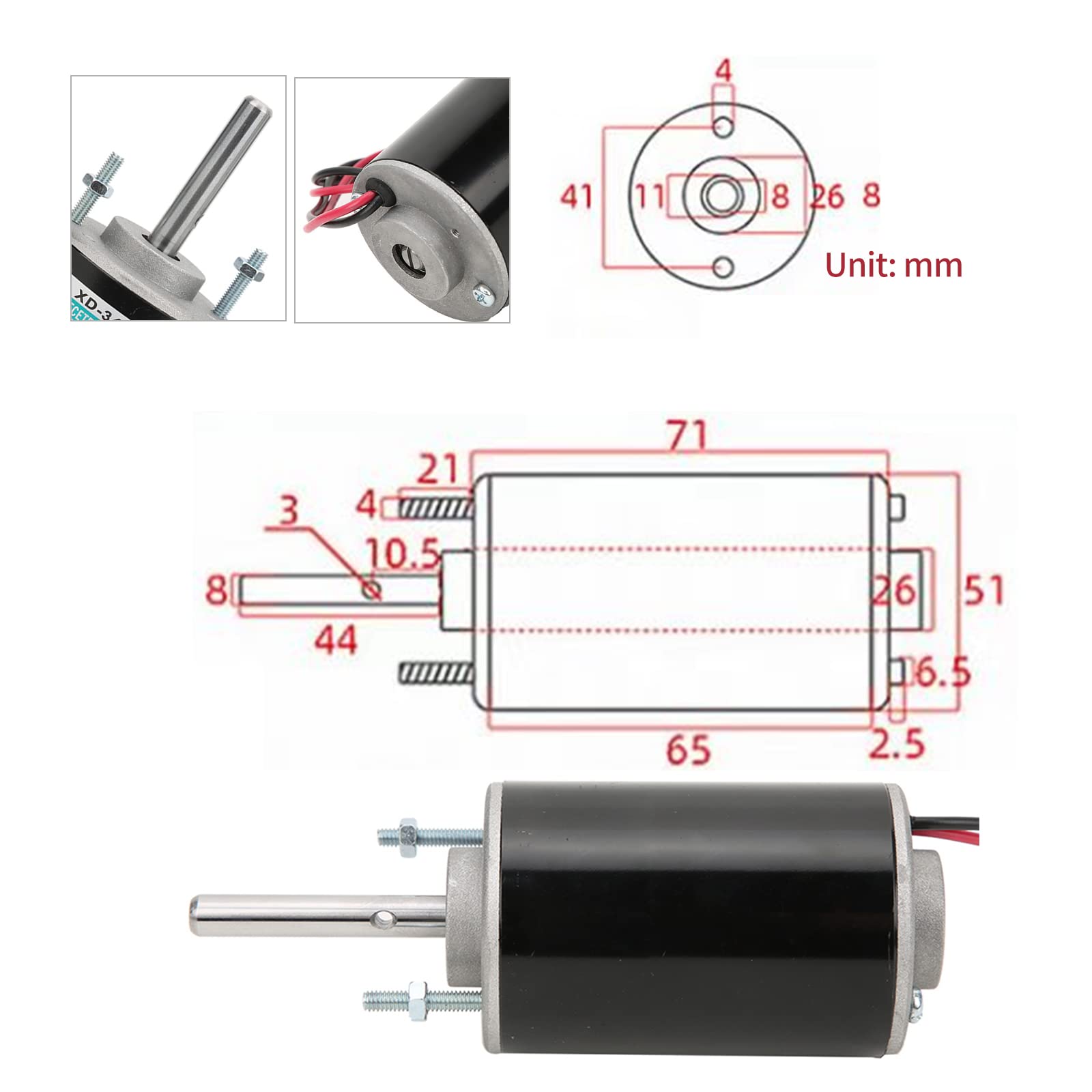 Mua High Torque DC Motor 12 V/24 V Permanent Magnet Motor Mini DC Motor ...
