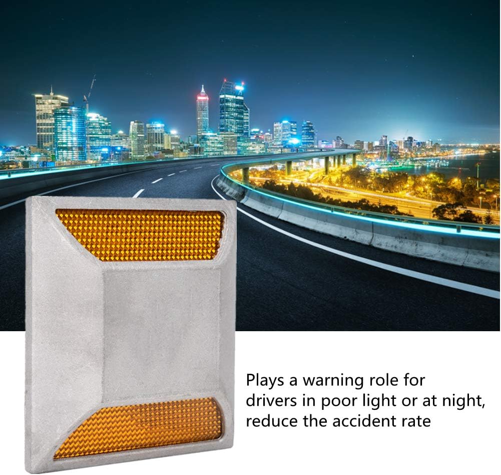 Road Reflector Panel, LED Reflective Dual Protuberant Signpost, Safety ...