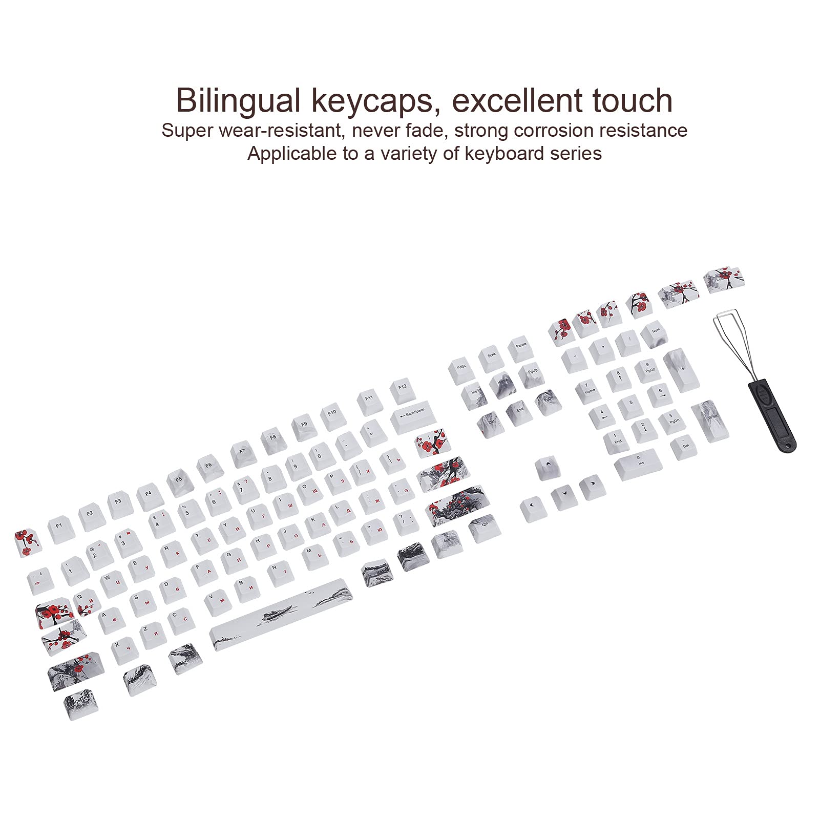 Mua PBT Keycap Set, Pudding Keycaps Keyset, 110 Keys Keyboard Caps ...