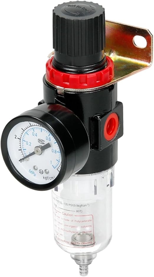 ECD Germany Wasserabscheider für Kompressor 1/4'' - Luftdruckregler ...