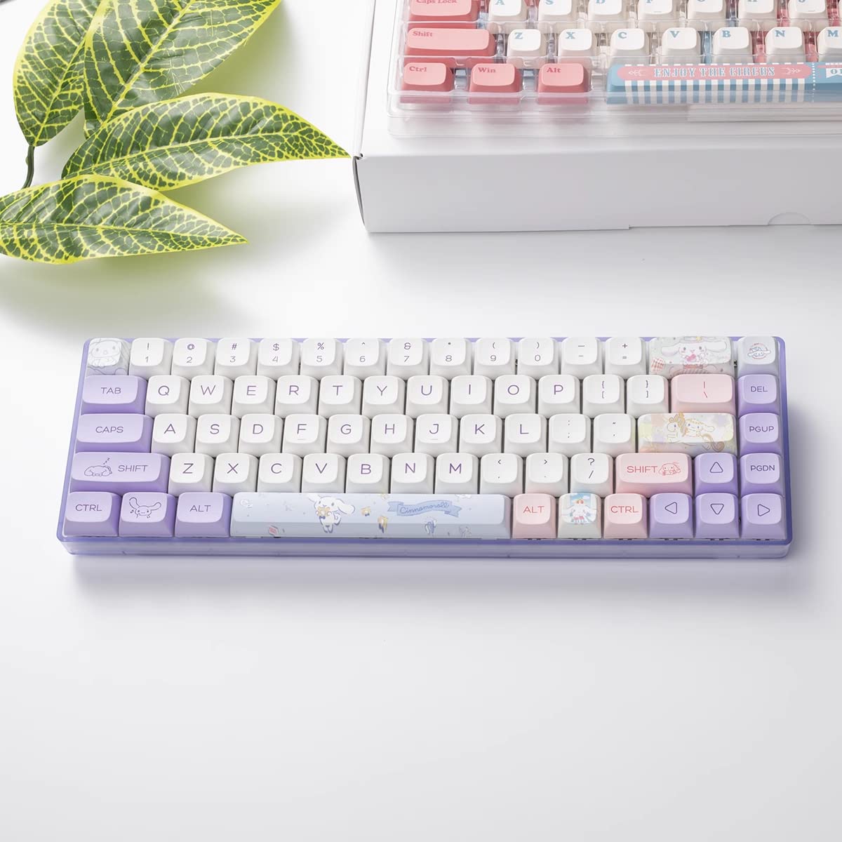 Mua PBT Dye sub Purple Keycap Cute Cartoon XDA keycaps PBT keycap Set ...