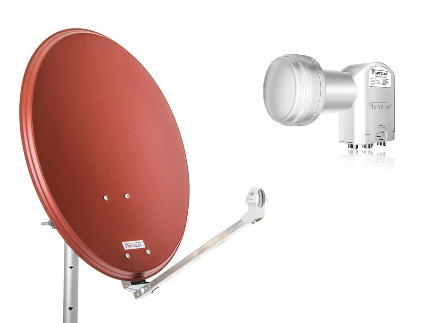 TV e Home Cinema QA60 Parabola in acciaio con opticum LNB Monoblock ...