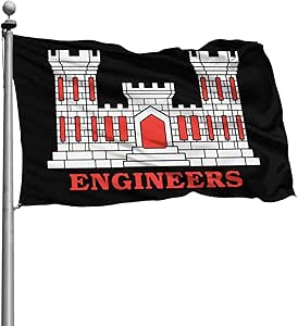 Amazon.com: HUIHUANGm US Army Engineers (Castle) Garden Flag Decorative ...