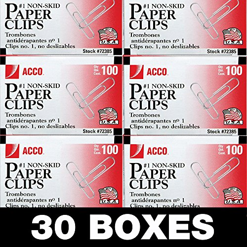 Acco Brands Paper Clips Economy 1 Size 3000 Paper Clips Import It All Acco Brands Paper Clips Economy 1 Size 3000 Paper Clips Import It All