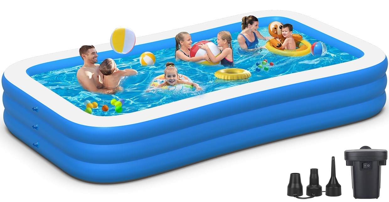Mua Extra Large Inflatable Swimming Pool with Pump,Blow Up Inflatable ...