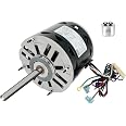 DL1056 Blower Fan Motor-1/2 HP, 1075 RPM, 3 Speed, 115 V, Compatible ...