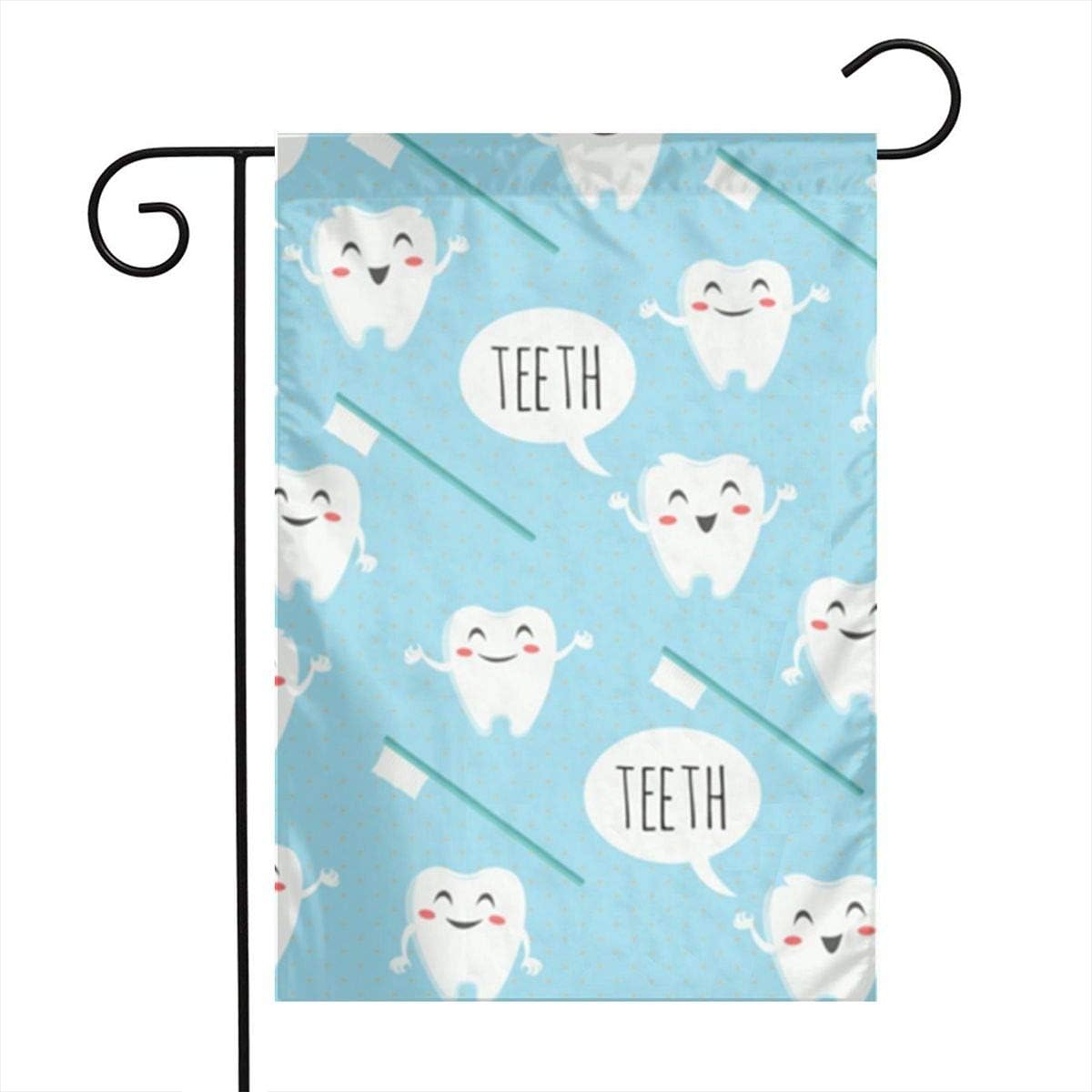 UEYFBS77 Cute Dentist Dental Hygienist Print Blue2 Garden Yard Flag ...