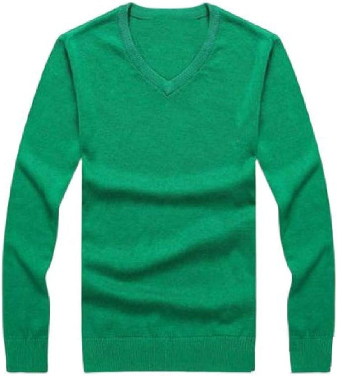 Rrive - Suéter de Manga Larga para Hombre, Cuello en V, Ajuste Delgado ...