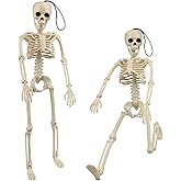Amazon.com: JOYIN 12 PCS 16" Halloween Posable Skeletons Hanging ...