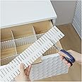 Amazon.com: Gouccpu 4Pcs Drawer Dividers 2.7" Tall Adjustable Plastic ...