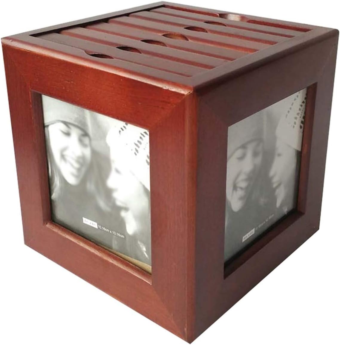 FACAZ Support de CD Rotatif en Bois, Coffee Shop Leisure Bar La boîte ...