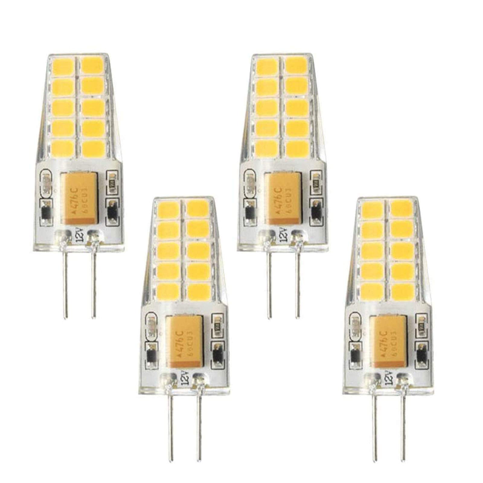 Lxcom Lighting 2.5W G4 led Light Bulbs AC/DC 12V G4 Mini LED Bulb(4 ...