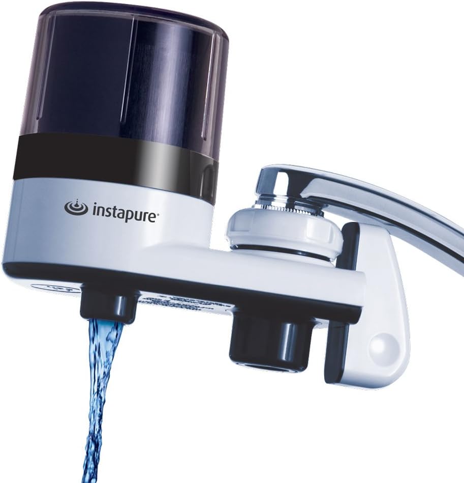 Instapure F2 ESSENTIALS Wasserhahn-Wasserfiltersystem (weiß mit klarem ...