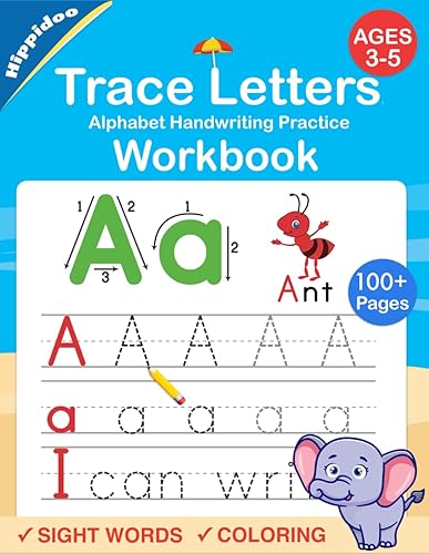 Trace Letters: Alphabet Handwriting Practice workbook for kids ...