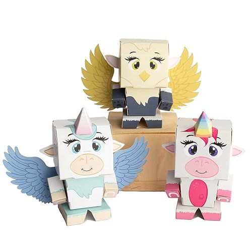 Cubles Fantasy 3 Pack -Unicorn, Alicorn, Griffin - Build Your Own 3D ...