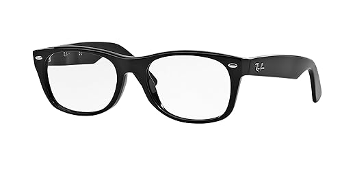 Ray-Ban RX5184 New-Wayfarer Prescription Eyeglass Frames, Shiny Black ...