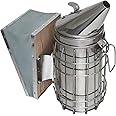 Amazon.com : HE DAO Stainless Steel Bee Hive Smoker with Heat Shield bee Smoker Beekeeping ...