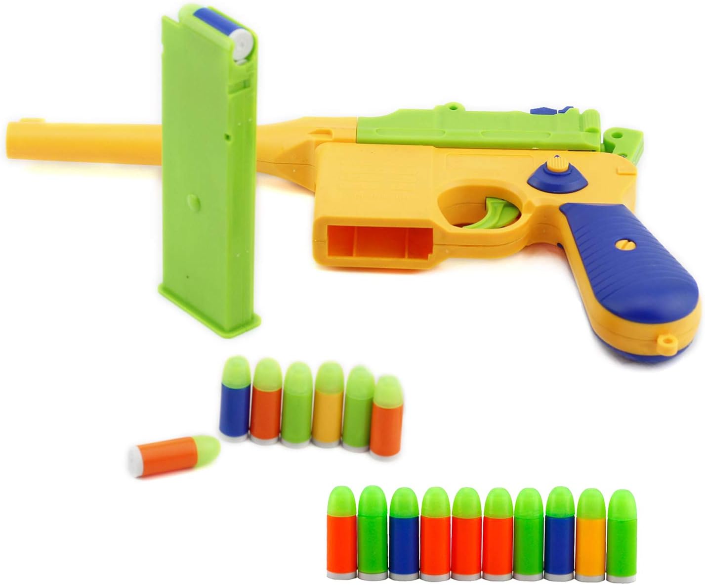 Kandall Toy Gun , Mauser c96 Toy Pistol with 10 Pcs Colorful Soft ...