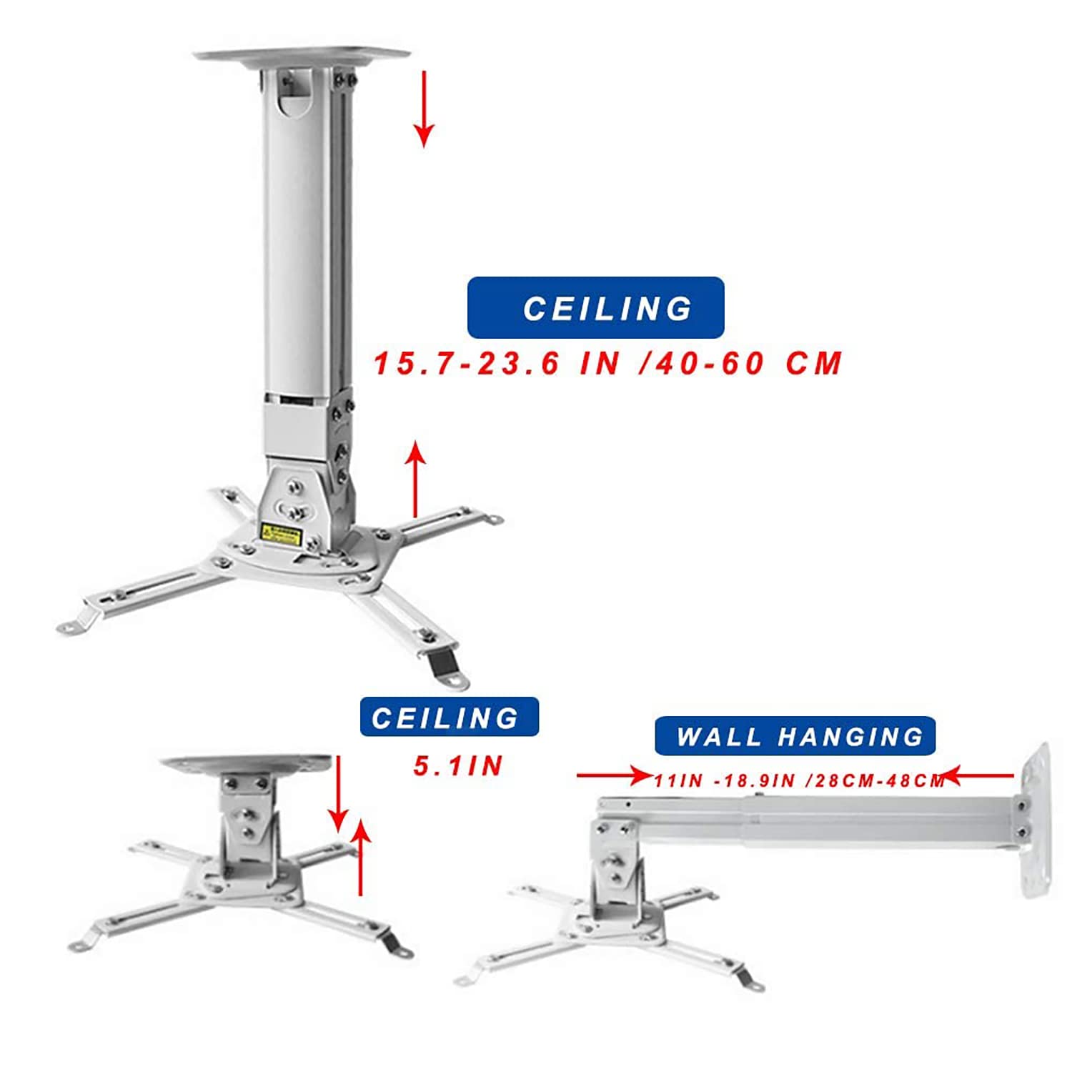 Mua Adjustable Projector Ceiling Mount Heavy Duty Projector Mount Max ...