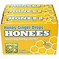 Amazon.com: Honees Filled Honey Ginger Drops, Natural Cough Drops- Pure Ginger Sore Throat ...