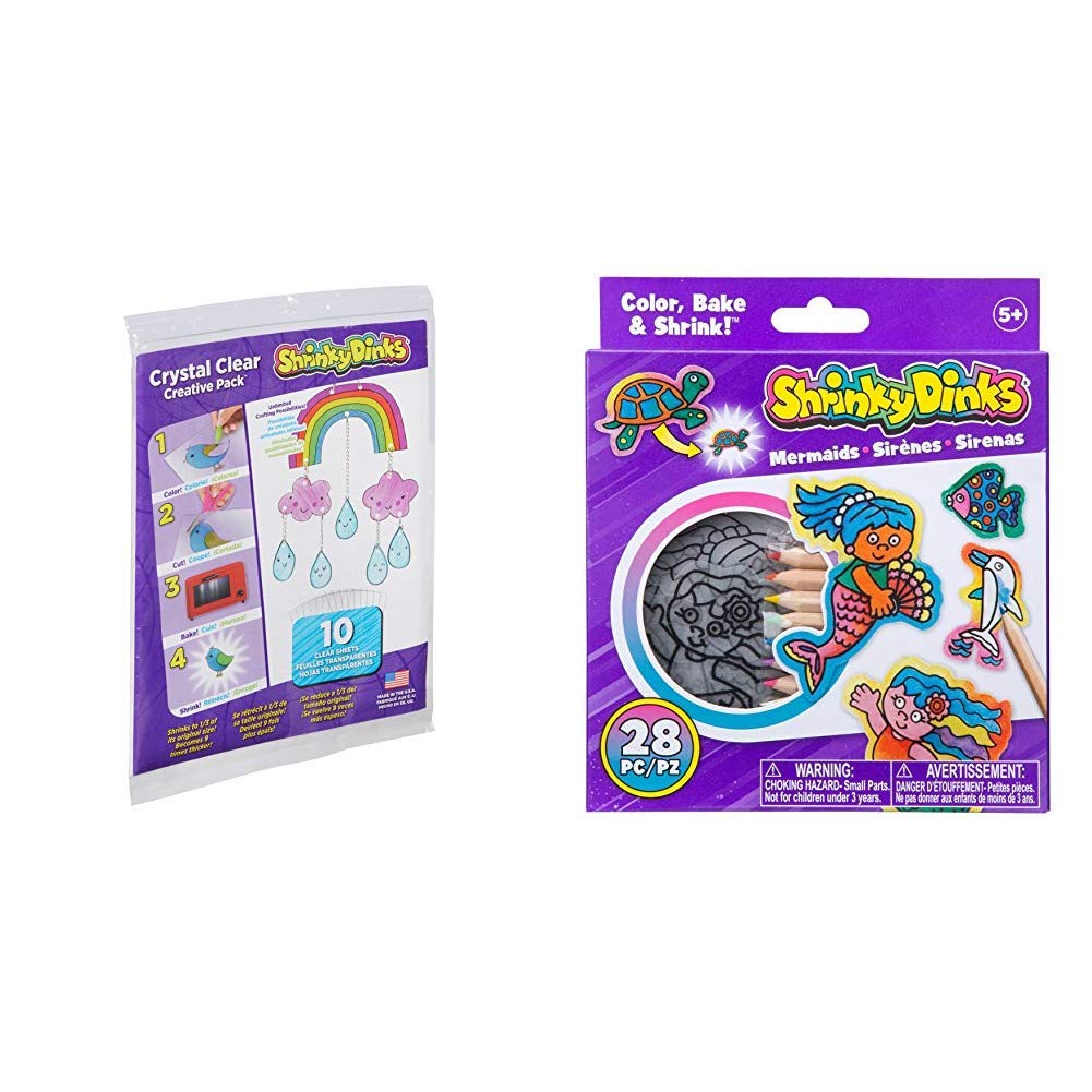 Buy Shrinky Dinks Creative Pack 10 Sheets Crystal Clear Kids Art And