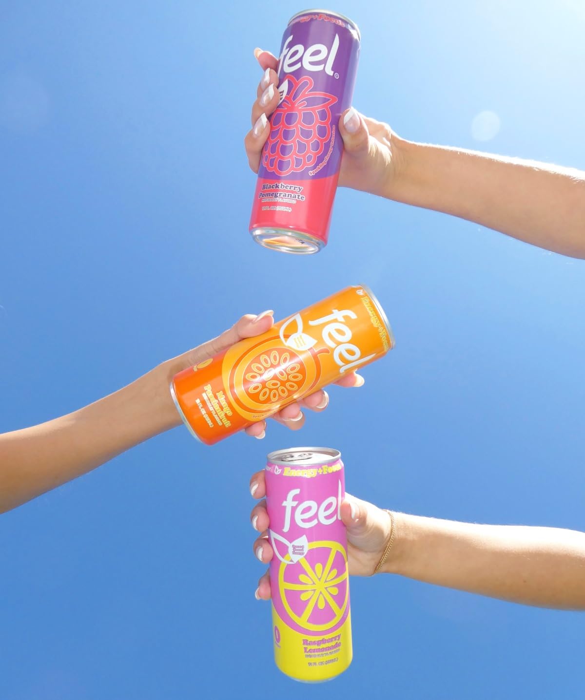 Mua FEEL Zero Sugar Natural Energy Drinks, Sparkling Variety Pack ...