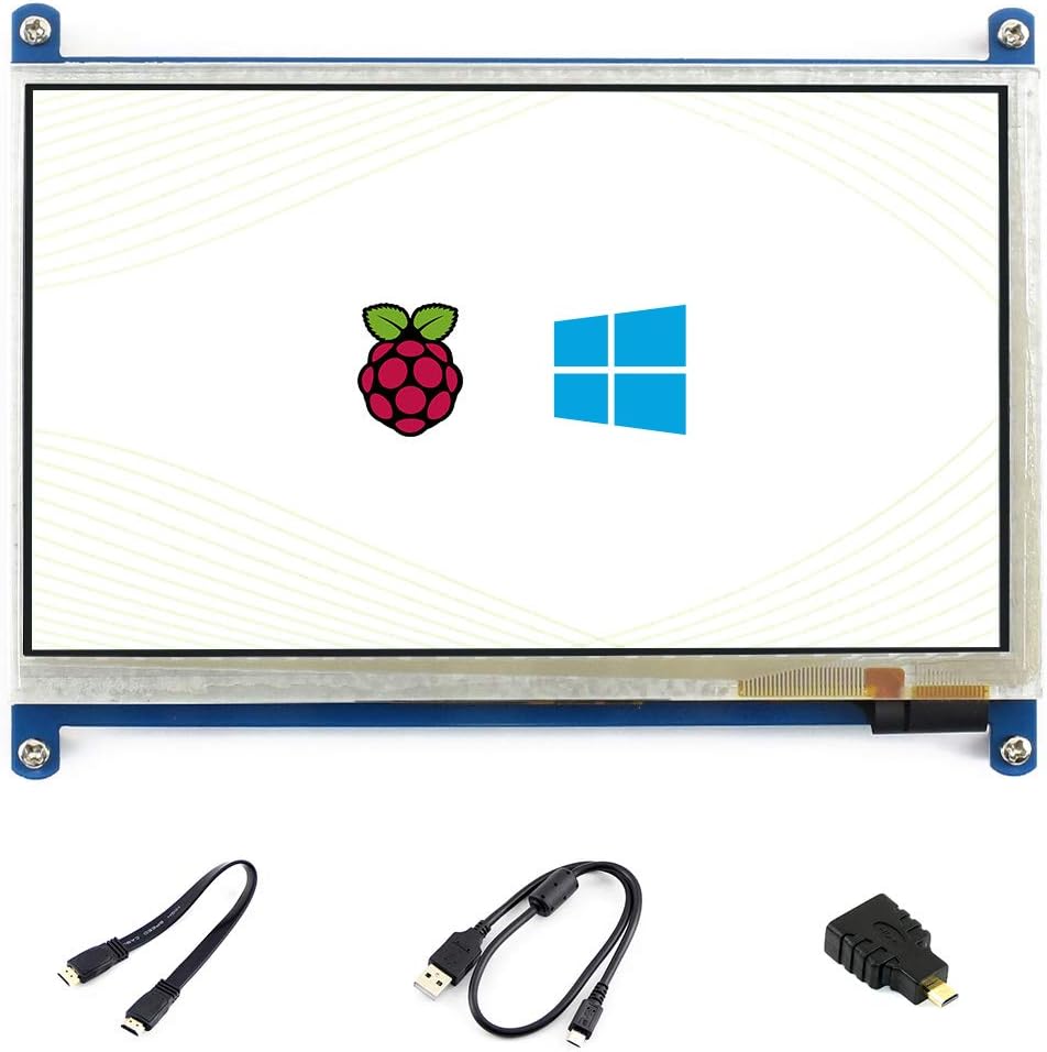 Waveshare 7 inch Display for Raspberry Pi 4 Capacitive 5-Points ...