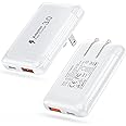 Amazon.com: [2-Pack] 40W USB C Wall Charger Block, Flat Dual Port PD ...