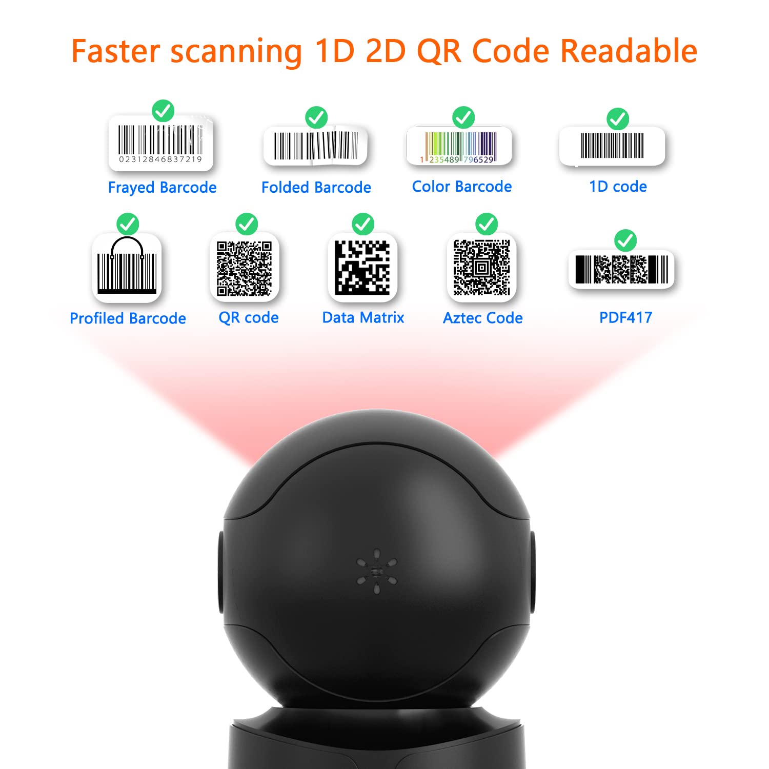 Mua NetumScan Automatic Omnidirectional Desktop Barcode Scanner, Hands ...