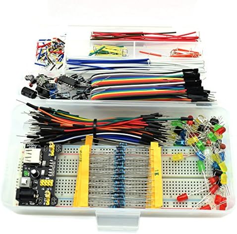 HJ Garden Electronic Component Assorted Kit for Arduino, Raspberry Pi, STM32 etc. 830 Breadboard ...