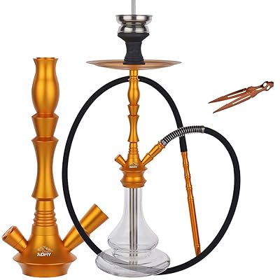 Buy ADMY A04 Hookah Set 65cm Premium Shisha Kit Aluminum Rod Stainless ...
